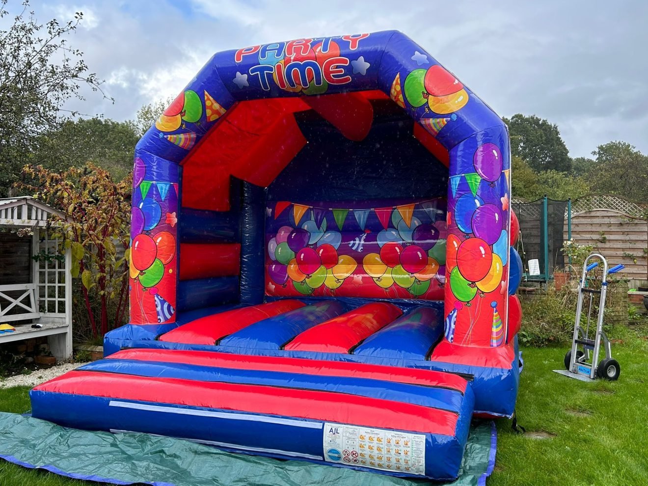12ft x 12ft Party Time Bouncy Castle Hire - YMA Bouncy Castle